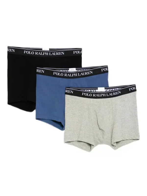 Polo Ralph Lauren Logo-waistband Briefs - Grey