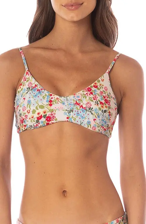 MAAJI Love In Bloom Liberties Reversible Bikini Top - Open White