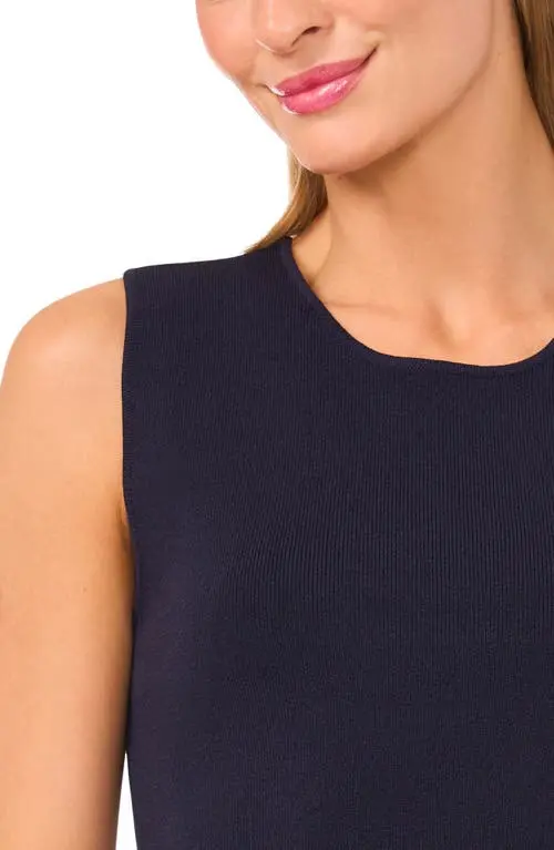 Ted Baker London Scalloped Hem Sleeveless Sweater - Baritone Blue