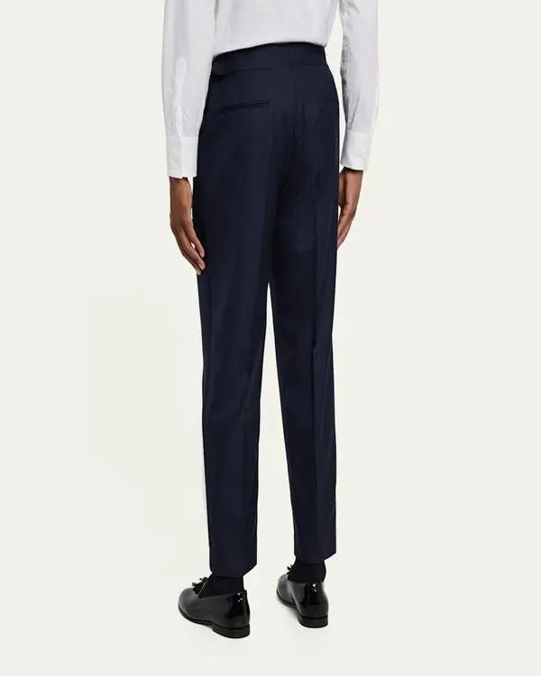 Brunello Cucinelli Side-tab Pleated Trousers