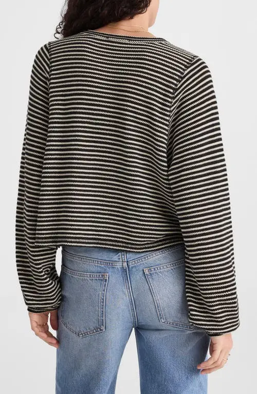 Madewell Stripe Curved Long Sleeve T-shirt