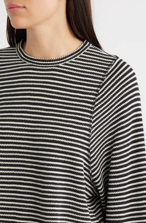 Madewell Stripe Curved Long Sleeve T-shirt