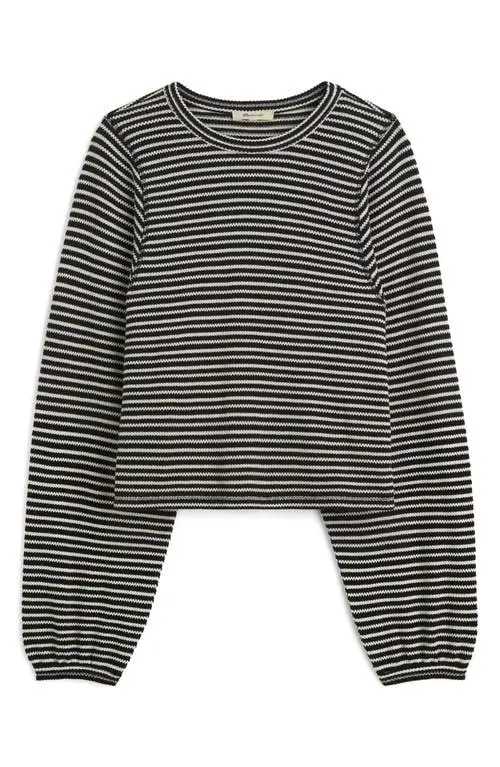 Madewell Stripe Curved Long Sleeve T-shirt