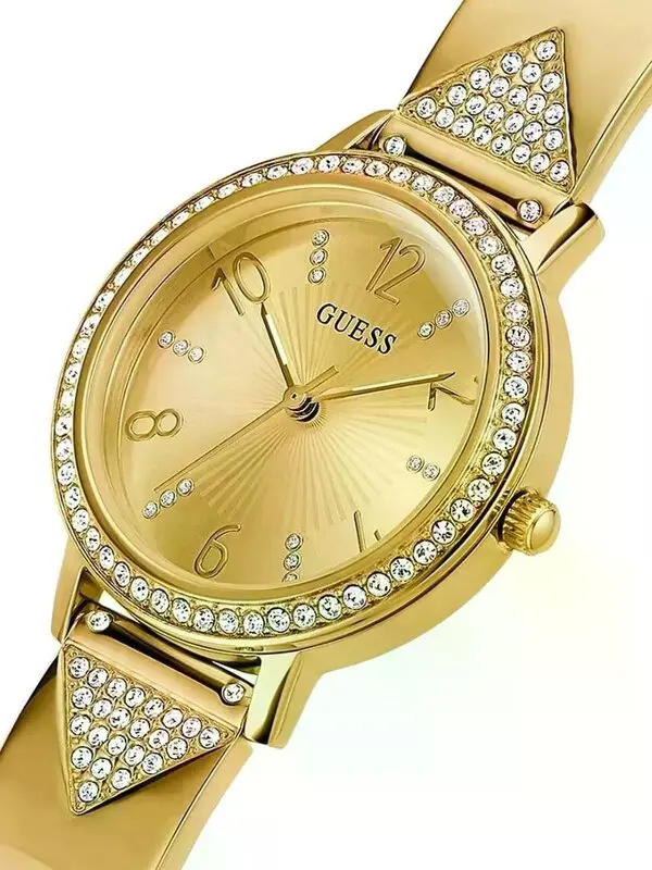Guess Watch With Crystal Embellished Bezel
