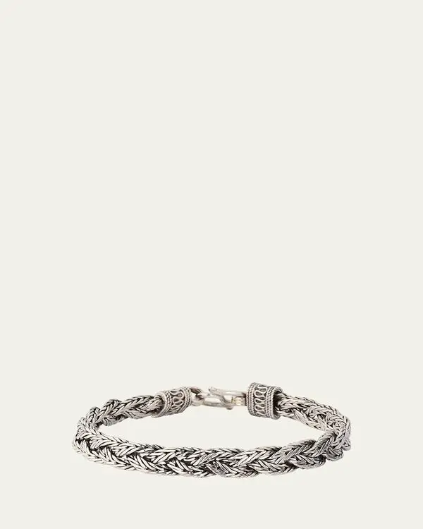 JAN LESLIE Braided Sterling Bracelet - Silver