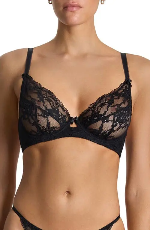Hanky Panky X Lexi Wood Stephanie Lace Underwire Bra - Black