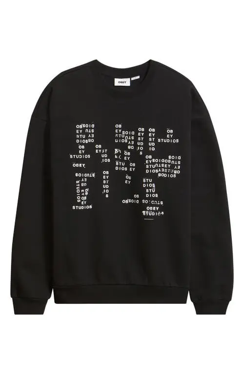 Obey Studios Stamp Heavyweight Crewneck Sweatshirt