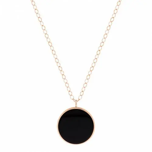 Ginette Ny Jumbo Ever Necklace - Black Onyx