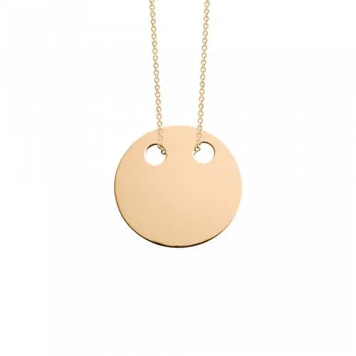 Ginette Ny Mini Disc Rose Gold Necklace