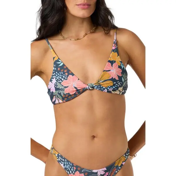 O'Neill Mila Floral Bikini Top - Slate
