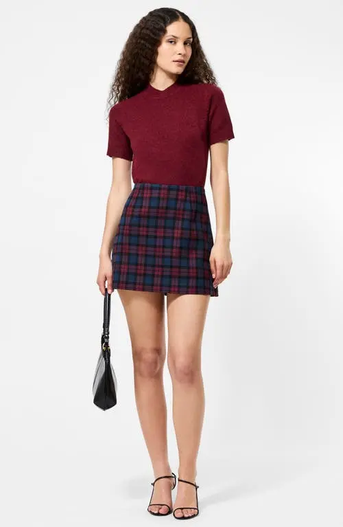 French Connection Plaid A-line Mini Skirt