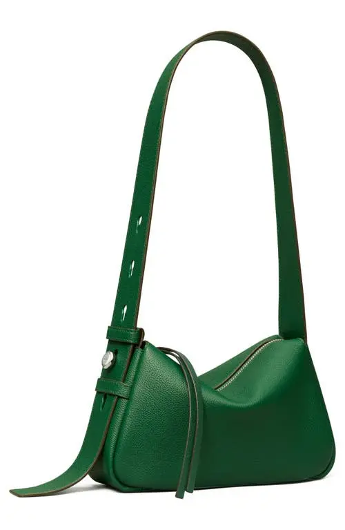 Tory Burch Small Romy Leather Shoulder Bag - Dark Kale