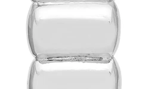 Estée Lauder Textured Hoop Earrings - Silver