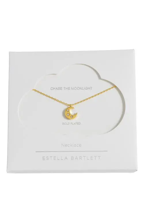 Estée Lauder 3-stone Moon Pendant Necklace