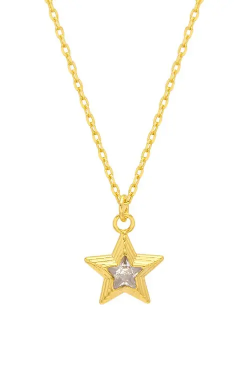 Estée Lauder Star Crystal Pendant Necklace - Gold