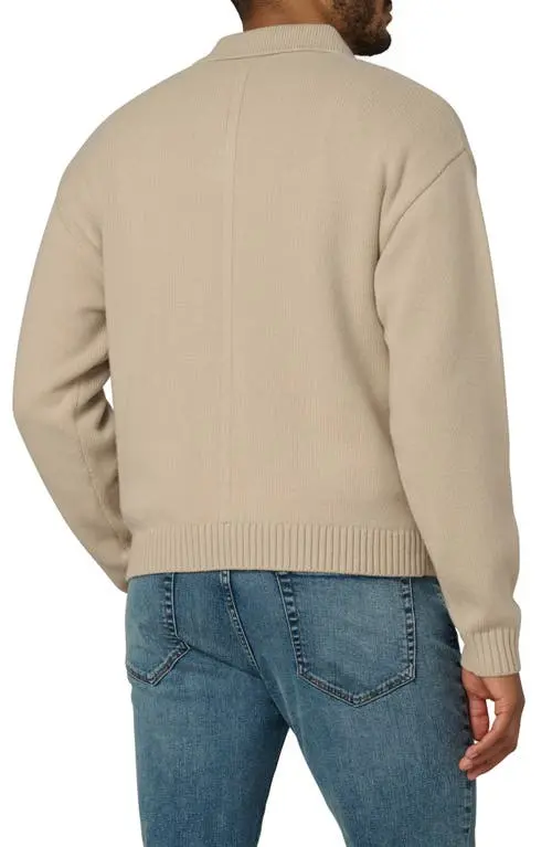 Joe's Jeans Relaxed Johnny Collar Wool Sweater - Simply Taupe