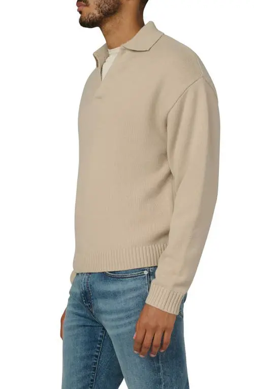 Joe's Jeans Relaxed Johnny Collar Wool Sweater - Simply Taupe