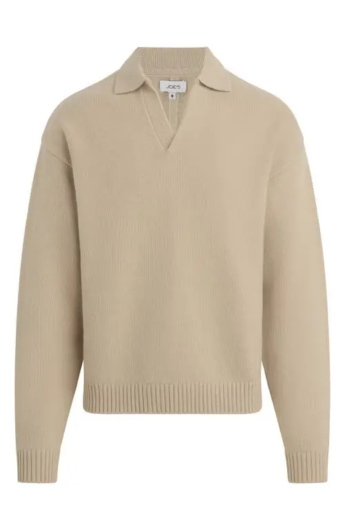 Joe's Jeans Relaxed Johnny Collar Wool Sweater - Simply Taupe