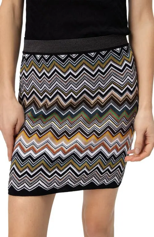 Missoni Chevron Pattern Mini Skirt - Multicoloured