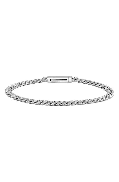 VINCERO Curb Link Chain Bracelet - Silver