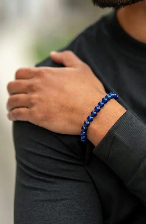 VINCERO Beaded Lazuli Bracelet - Lapis
