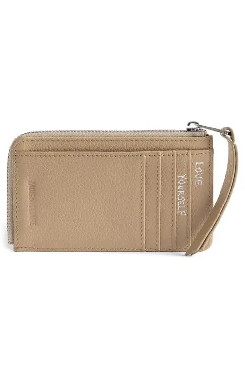 Zadig&Voltaire Zip Leather Card Case - Clay