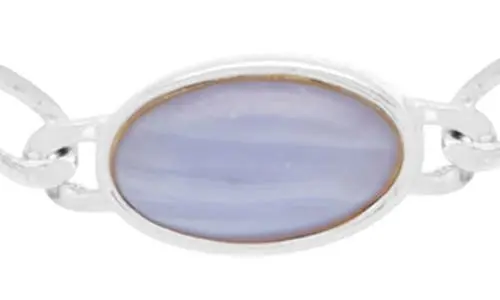 Estée Lauder Moonstone And Blue Lace Agate Chain Necklace