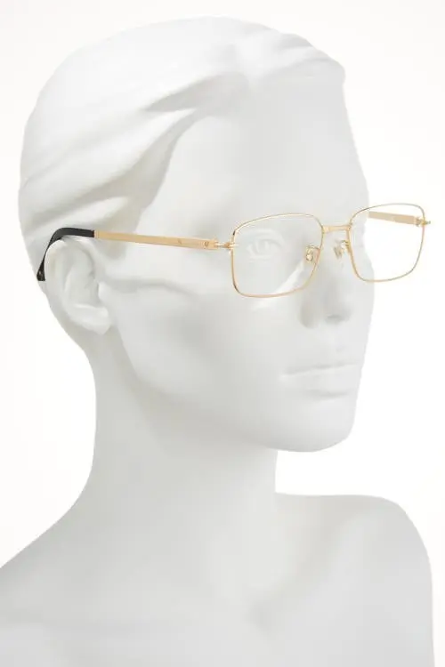 CARTIER 55mm Rectangle Eyeglasses