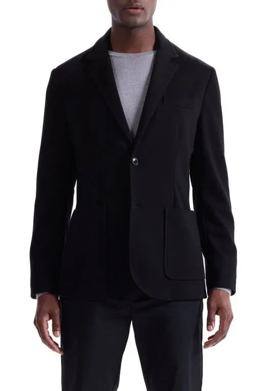 Bugatchi Soft Touch Knit Blazer - Black