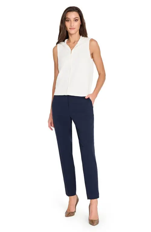 TAHARI ASL Hooded Zip-up Vest