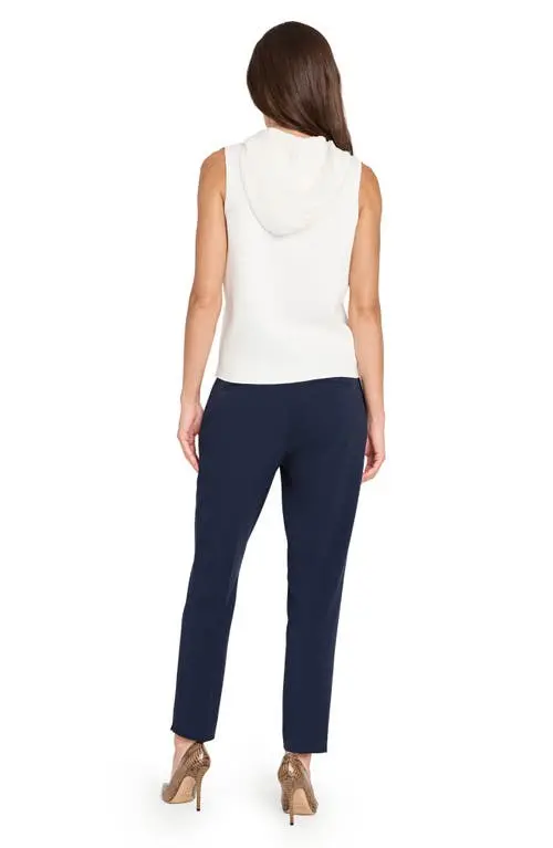 TAHARI ASL Hooded Zip-up Vest