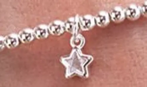 Estée Lauder Sienna Cubic Zirconia Star Beaded Stretch Bracelet