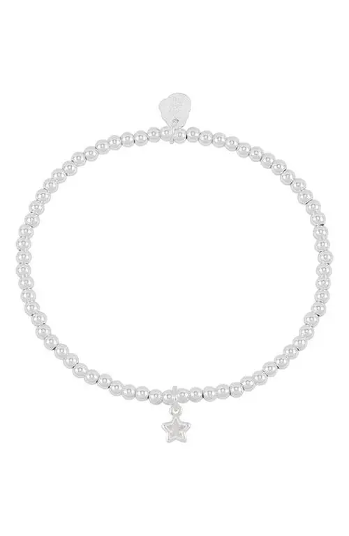 Estée Lauder Sienna Cubic Zirconia Star Beaded Stretch Bracelet