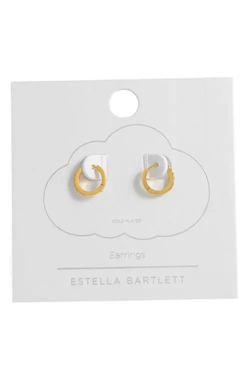 Estée Lauder Pavé Crystal Hoop Earrings
