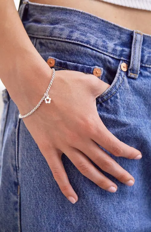 Estée Lauder Sienna Flower Heart Beaded Stretch Bracelet