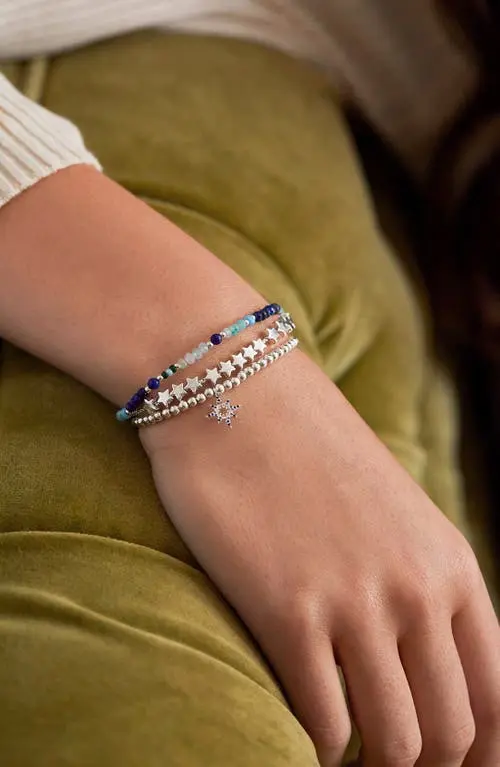 Estée Lauder Mini Amelia Beaded Slider Bracelet - Silver