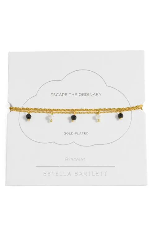 Estée Lauder Crystal Double Strand Bracelet - Gold