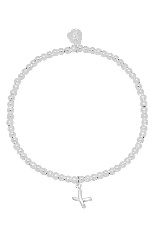 Estée Lauder Sienna Kiss Beaded Stretch Bracelet - Silver
