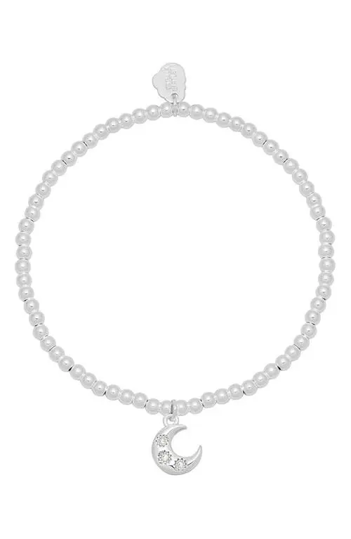 Estée Lauder Sienna Moon Beaded Stretch Bracelet - Silver
