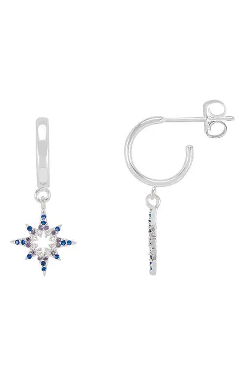 Estée Lauder Mixed North Star Hoop Earrings - Silver