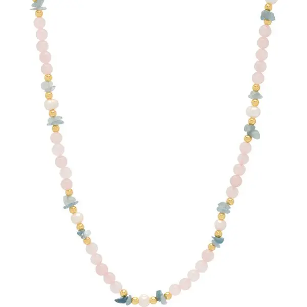 Estée Lauder Beaded Stone Necklace - Multi