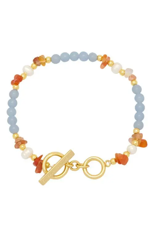 Estée Lauder Chip Bead Bracelet - Blue And Orange
