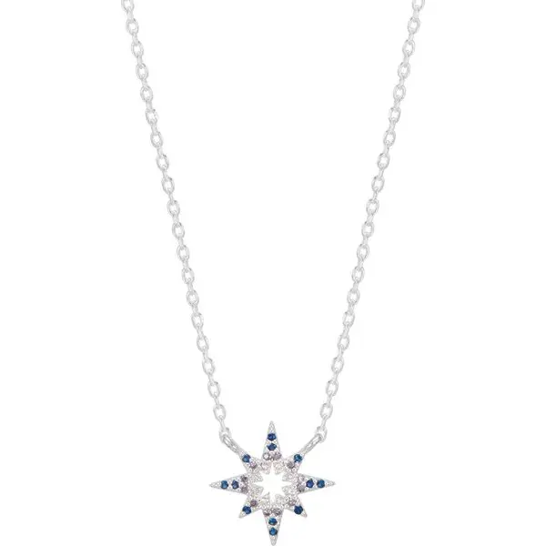 Estée Lauder North Star Cubic Zirconia Pendant Necklace - Silver