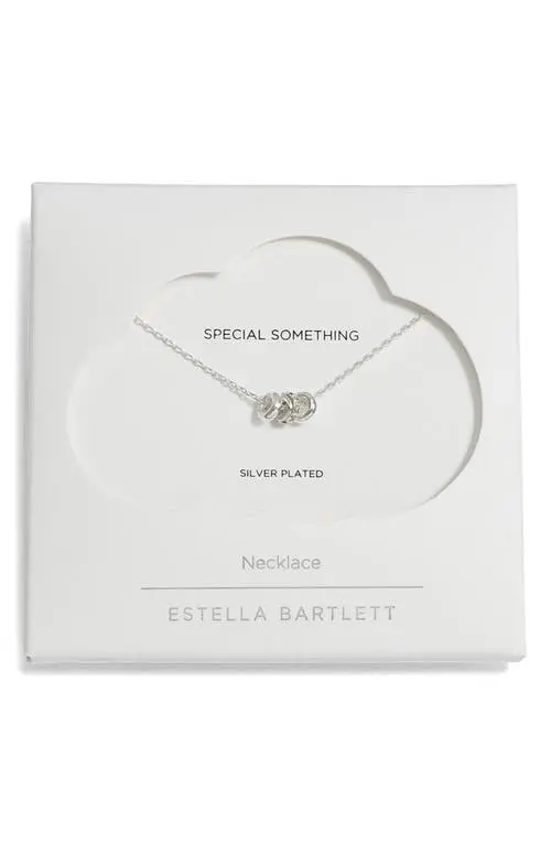 Estée Lauder Triple Ring Pendant Necklace