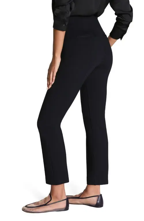 Spanx Super Smooth™ Perfect Fit Ponte Ankle Slim Pants - Classic Black