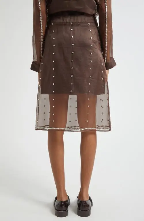 WALES BONNER Presence Studded Skirt
