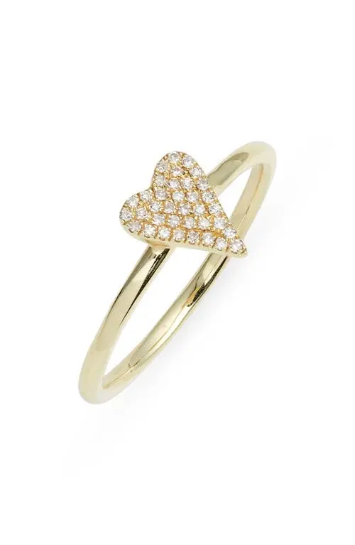 Meira T Elongated Diamond Heart Ring - Yellow