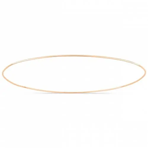 Ginette Ny Circles Bangle - Plain Gold