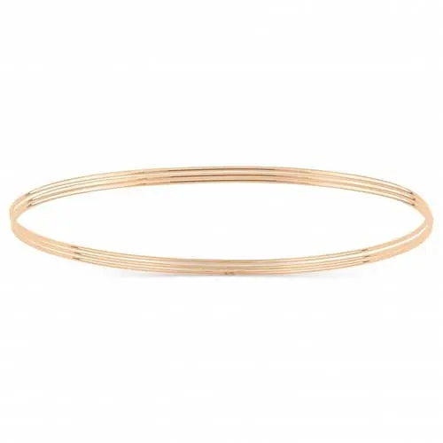 Ginette Ny Circles Bangle Set - Plain Gold