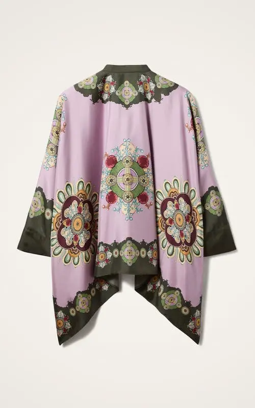 La DoubleJ Foulard Placed Print Silk Shirt